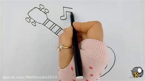 آموزش نقاشی به کودکان این قسمت کشیدن نقاشی گیتار فیلو