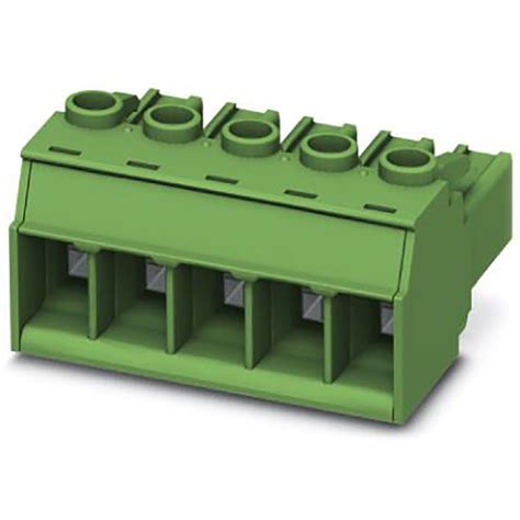 Phoenix Contact PCB Connector Plug Screw Mm AWG V A Position Combicon