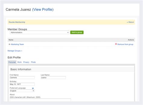 Editing A Users Profile Igloo Help Center