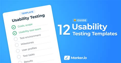 12 Usability Testing Templates Checklist And Examples
