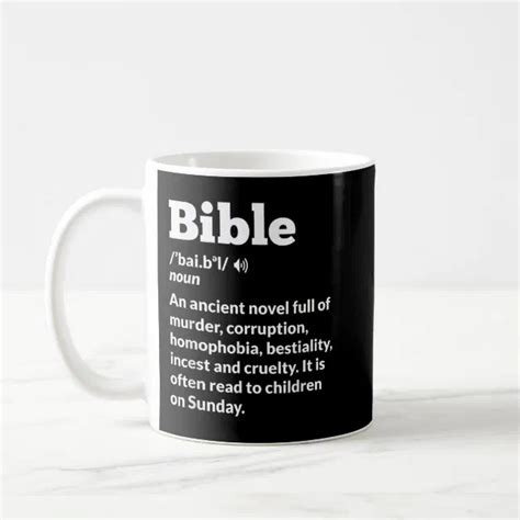 Funny Atheist Anti Religion Atheism Bible Coffee Mug Zazzle