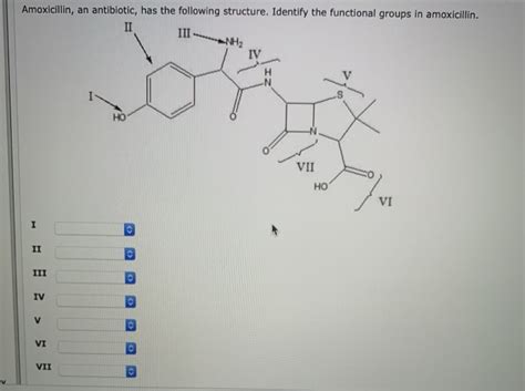 Solved Amoxicillin An Antibiotic Has The Following