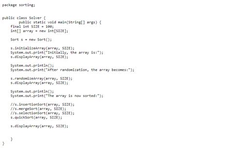 solved 2 insertion selection merge quick sorts 40 marks
