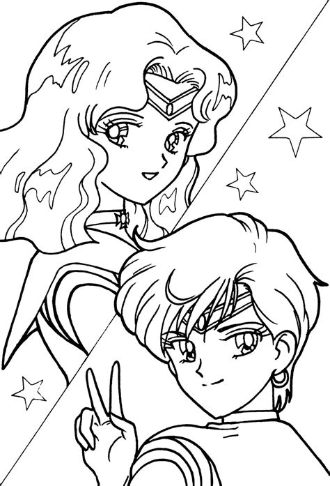 Sailor Neptune Beautiful Dibujos Dibujo Manga Y Dibujos Para Colorear