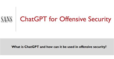 Disc Infosec Blogchatgpt For Offensive Security Disc Infosec Blog