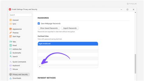 Tip 751 Passwords Vivaldi Browser