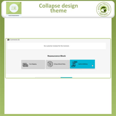 block reassurance with animation prestashop addons