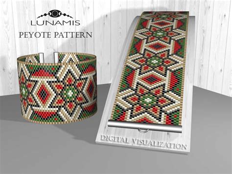 Peyote Pattern For Bead Bracelet Odd Count Digital Pdf File Etsy