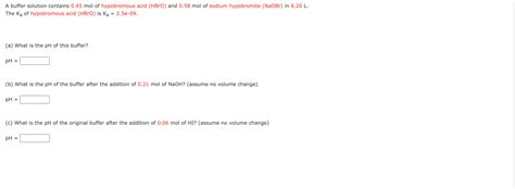 [solved] 26 A Buffer Solution Contains 0 45 M