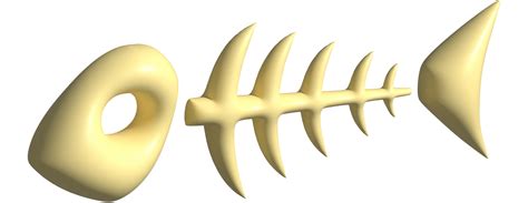 3d Illustration Of Fish Bone 17816186 Png