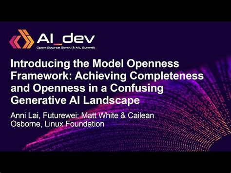 Free Video Introducing The Model Openness Framework Achieving Completeness And Openness In