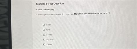 Solved Multiple Select Questionselect All That Applyselect