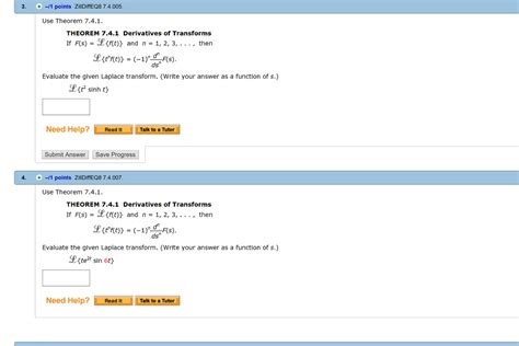 Solved ㅢ points ZillDiMEQ Use Theorem Chegg com