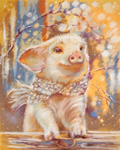 Счастливый год картина пастелью в интернет магазине на Ярмарке Мастеров Картины Москва