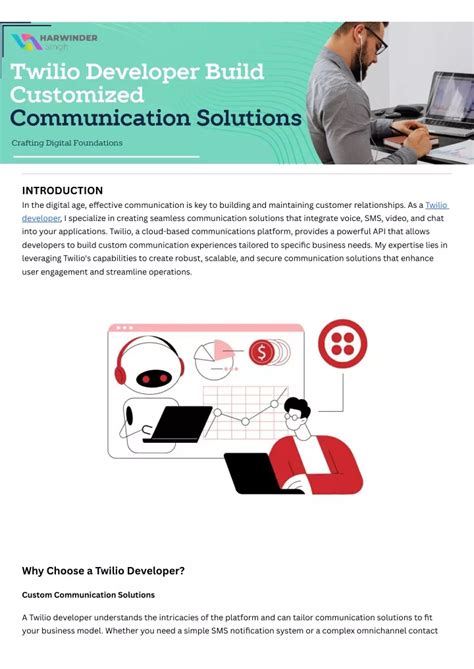 Ppt Twilio Developer Build Customized Communication Solutions