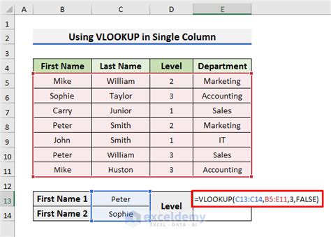 How To Use Excel Vlookup With Multiple Criteria In Column And Row 6
