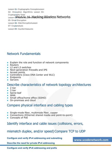 Cybersecuritysyllabus Pdf Scode Network Institute Pdf