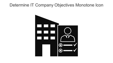 Determine It Company Objectives Monotone Icon In Powerpoint Pptx Png And Editable Eps Format Ppt