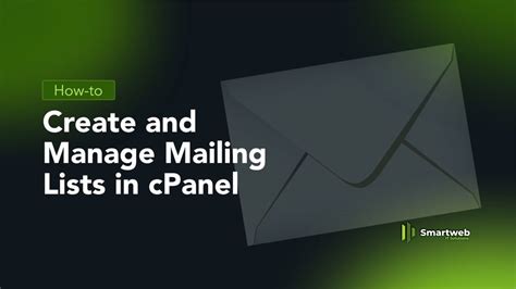 How To Create And Manage Mailing Lists In Cpanel