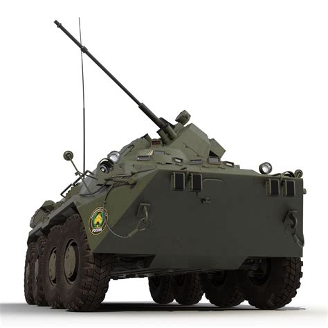 Amphibious Armoured Personnel Carrier Btr 80a Rigged 3d 3d Molier
