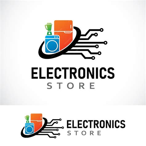 Premium Vector Electronics Store Logo Design Template