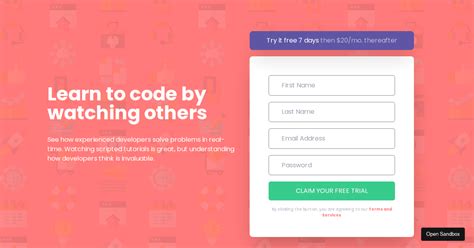 Html Css Javascript Tailwind Codesandbox