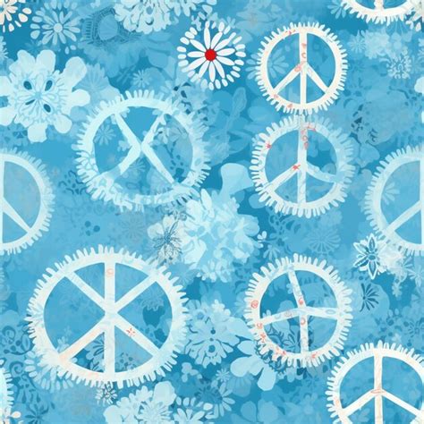 63000 Powder Blue White Peace Symbol Pictures