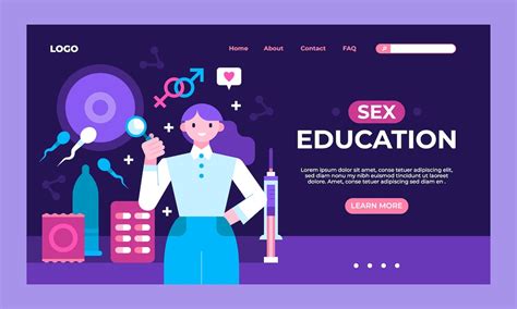 Free Vector Gradient Sex Education Landing Page