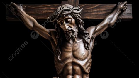 검은 배경에 대해 십자가에 예수 십자가에 달리신 예수님의 그림 십자가 예수 배경 일러스트 및 사진 무료 다운로드 Pngtree