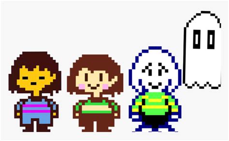 Undertalefrisk Napstablook Asrielundertale Charaunderta Undertale Asriel Pixel Art Hd Png