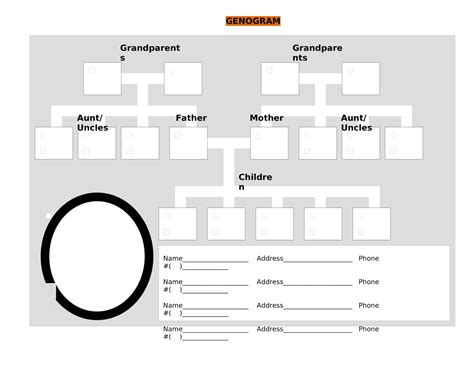 Free Printable Genogram Templates [excel Word Pdf]