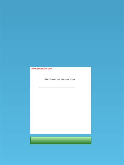 Ebook Stl Tutorial And Reference Guide C Programming With The