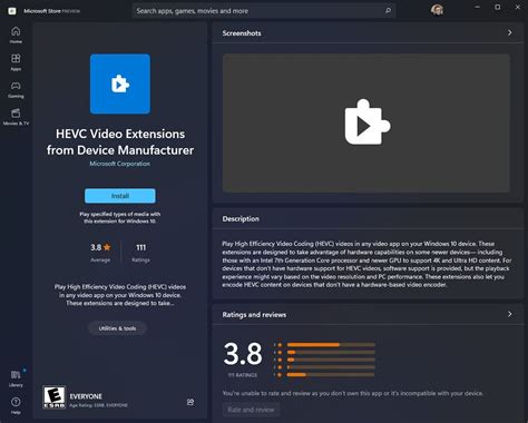 How To Play HEVC Encoded Media In Windows Media Player For Free