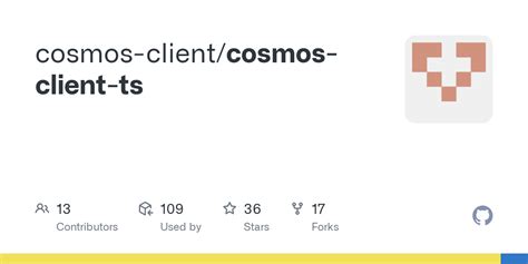 Github Cosmos Clientcosmos Client Ts