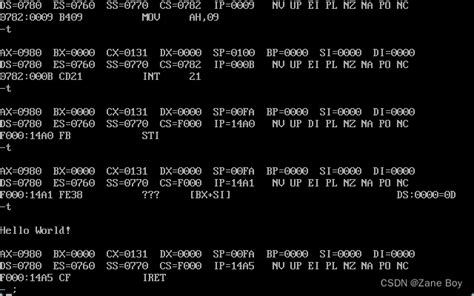 【实验报告】 微处理器原理与应用 Cpuhomework11 【masm For Windows Dosbox 虚拟dos环境 调试
