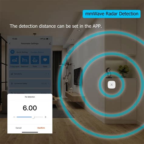 Zigbee Wifi Mmwave Human Presence Motion Sensor With Luminance Distanc Buildurcart