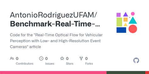Github Antoniorodriguezufambenchmark Real Time Optical Flow For