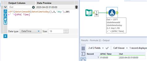 solved datetimeadd used in formula causes time to disappe alteryx