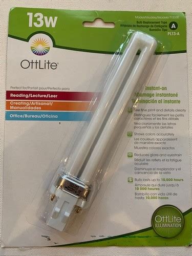 Genuine Ottlite Pl13 A 13 Watt Replacement Bulb T13330 Type A Ott Lite Light Oem Ebay