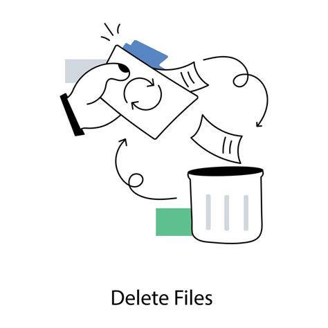 Trendy Delete Files 22461423 Vector Art At Vecteezy