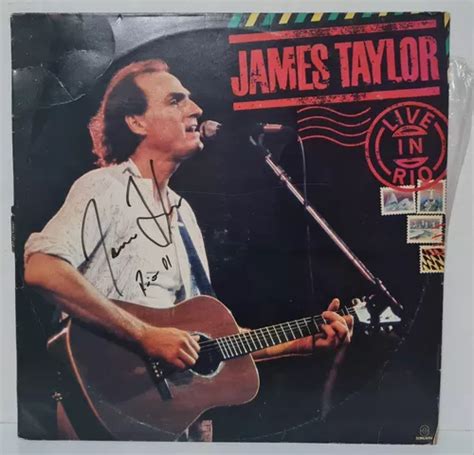 Lp James Taylor Live In Rio Autografado Mercadolivre