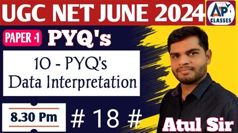 Netjrf June 2024 Paper 1 Pyqs Data Interpretation Atul Pandey Youtube