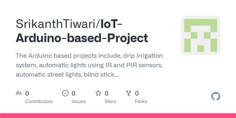 Github Srikanthtiwari Iot Arduino Based Project The Arduino Based Projects Include Drip