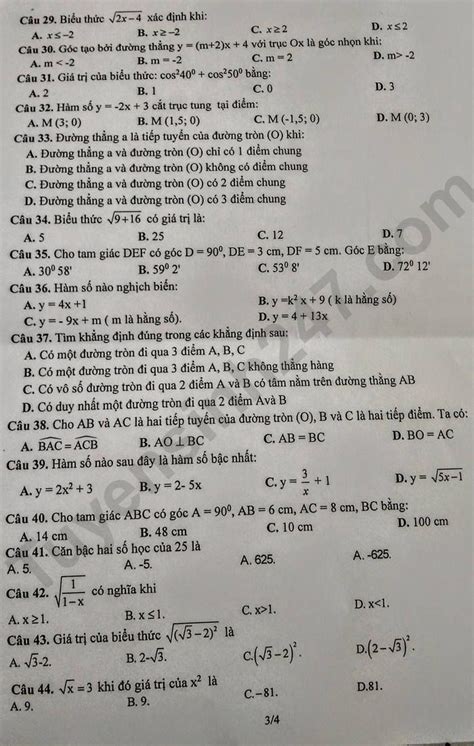 Đề Thi Cuối Kì 1 Môn Toán Lớp 9 Năm 2023 Thcs Ngô Mây