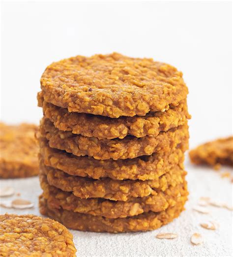 3 Ingredient Pumpkin Pie Oatmeal Cookies No Flour Eggs Or Butter