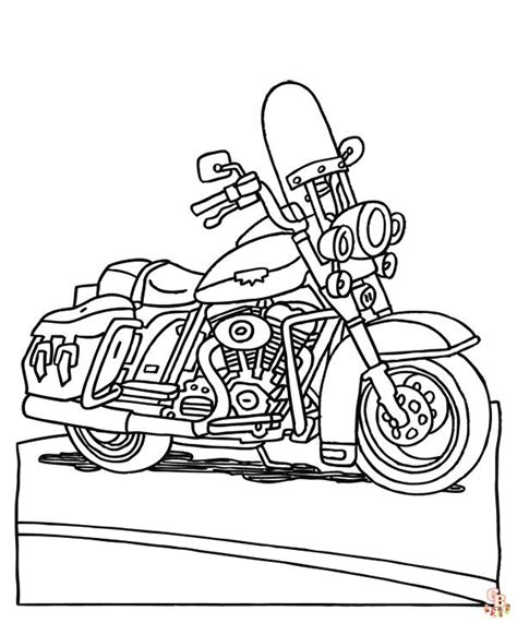 Gratis Motoren Kleurplaten Printen Makkelijke Kleurplaat Voor Motoren Liefhebbers