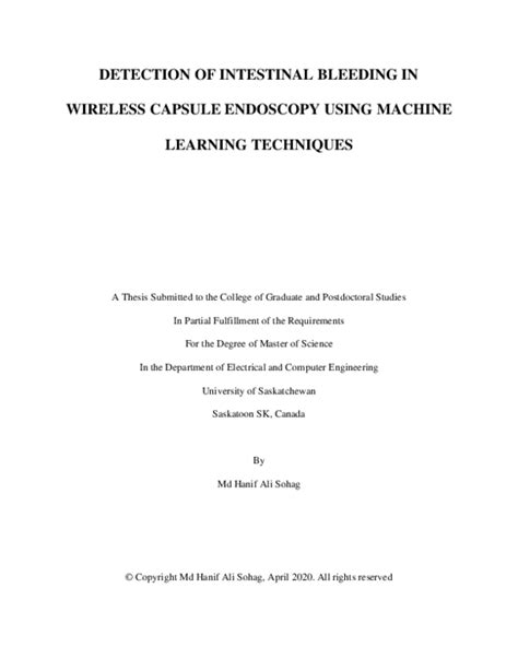 Pdf Detection Of Intestinal Bleeding In Wireless Capsule Endoscopy