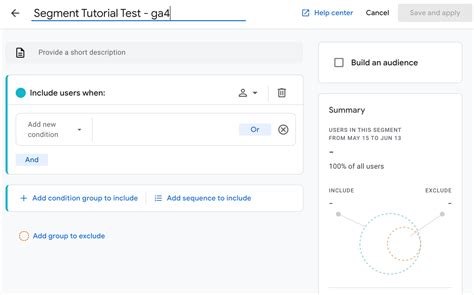 Create Segments In Ga4