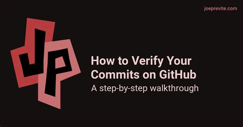 How To Verify Your Commits On Github