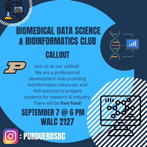 Biomedical Data Science And Bioinformatics Club Callout This Wednesday